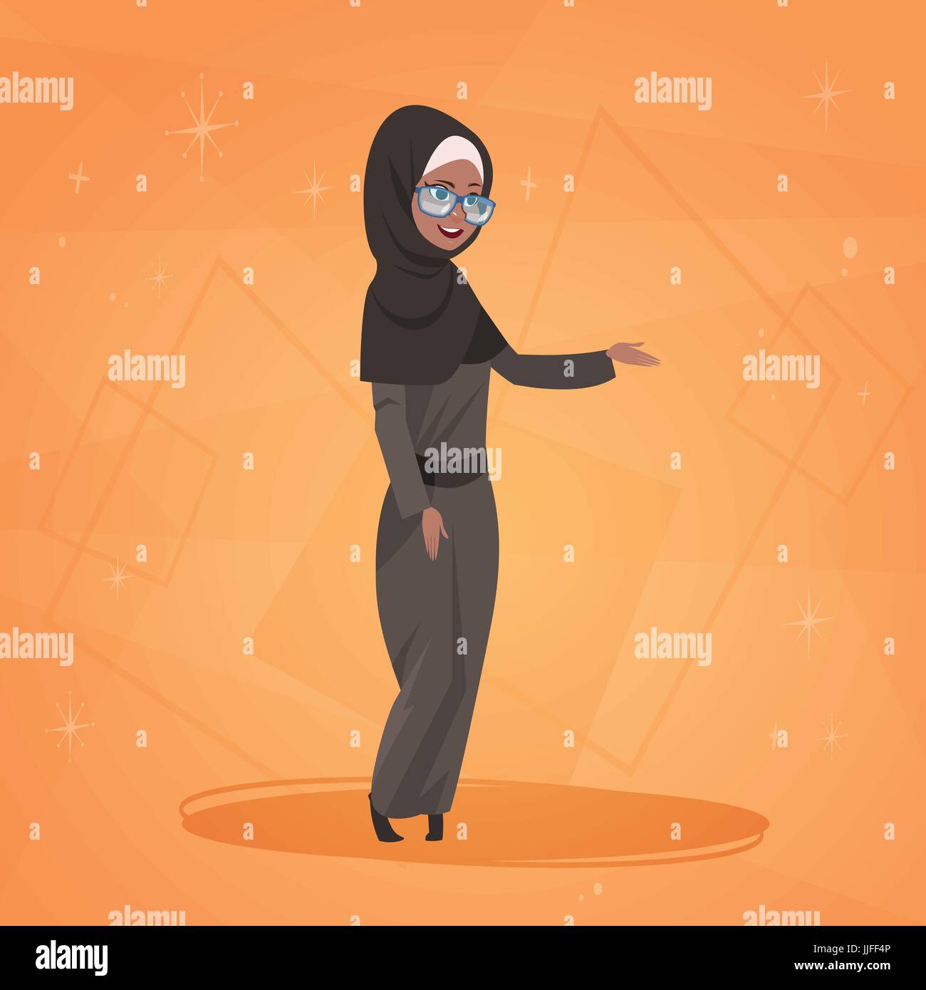 Female middle eastern teacher Stock Vector Images - Alamy