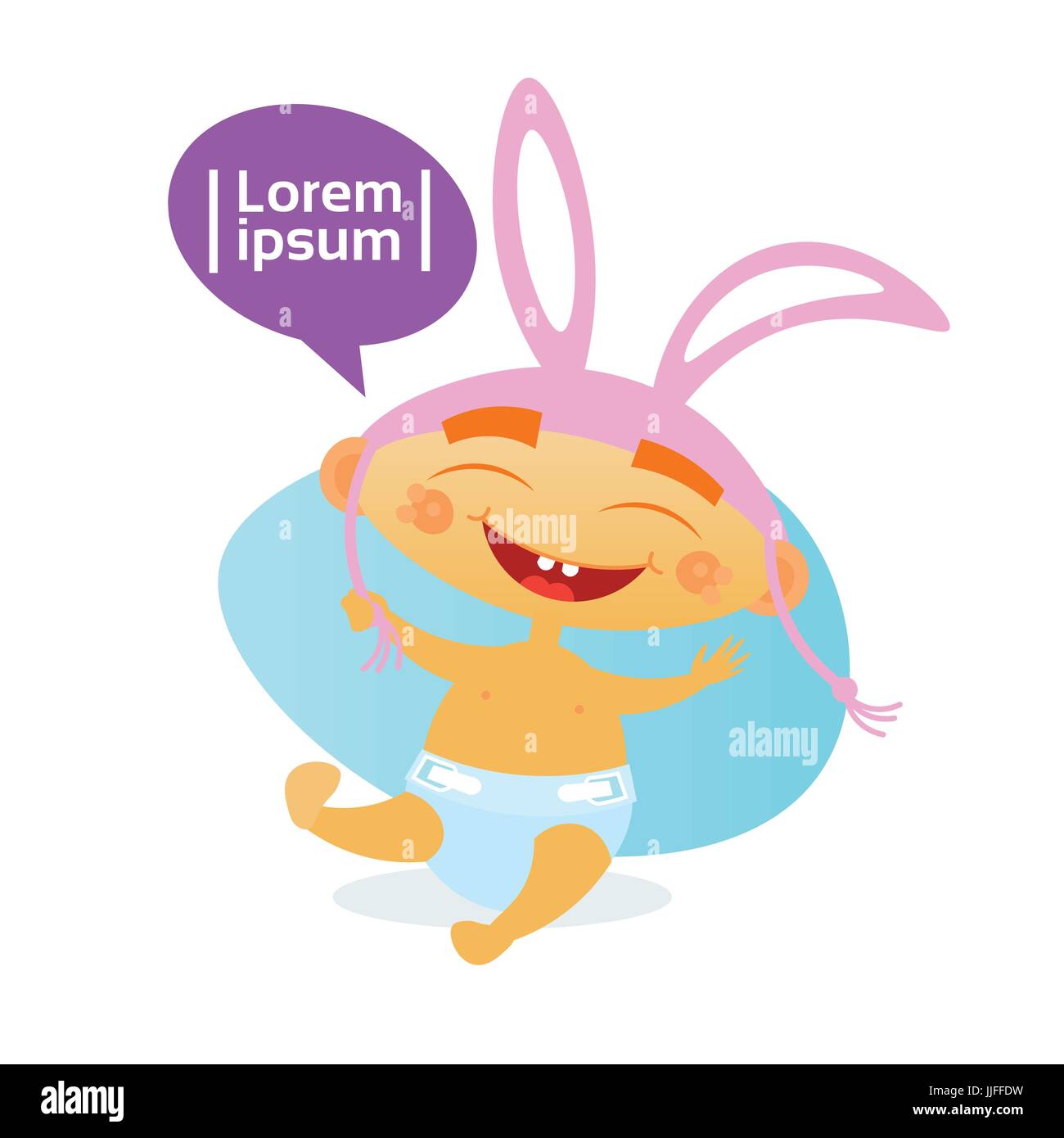 Boy wearing bunny ears Stock Vector Images - Alamy