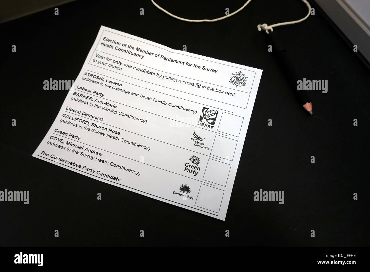 Vote Slip High Resolution Stock Photography and Images - Alamy