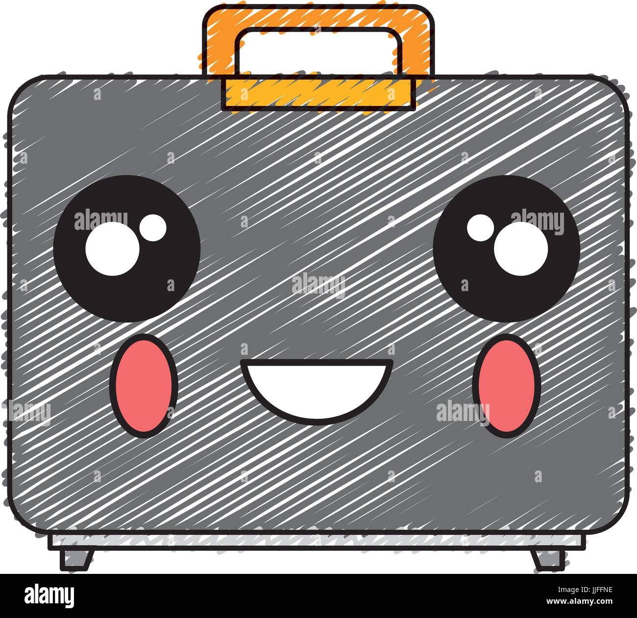 portfolio briefcase kawaii character vector illustration design Stock ...