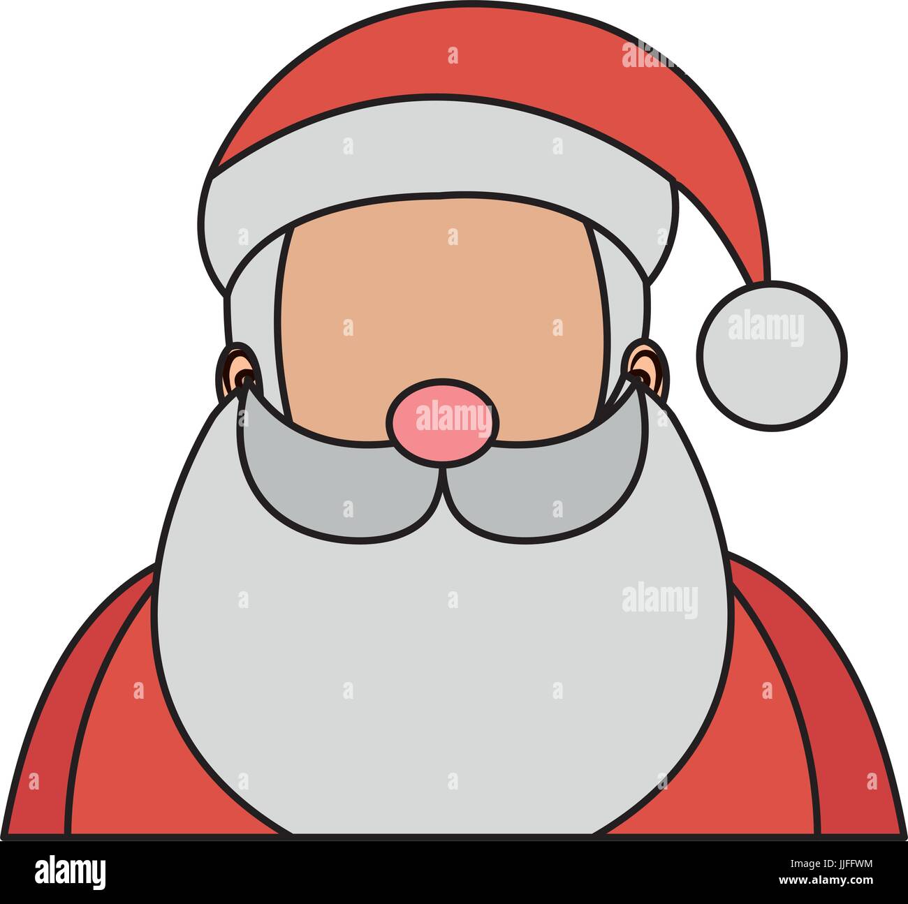 santa claus avatar character vector illustration design Stock Vector ...