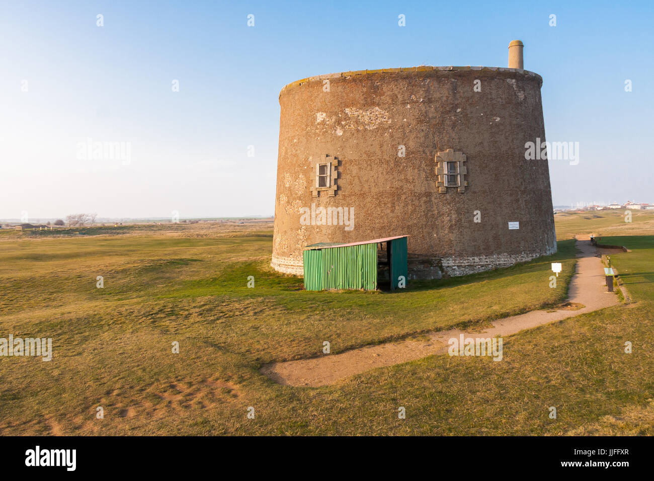Martello tower on coast at Felixstowe, Suffolk, uk Stock Photo - Alamy