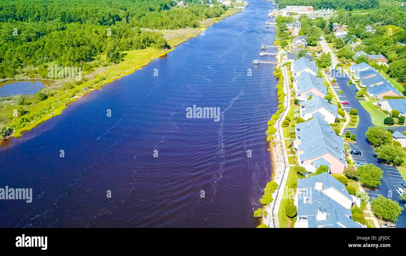 Intercoastal waterway aerial hi-res stock photography and images - Alamy