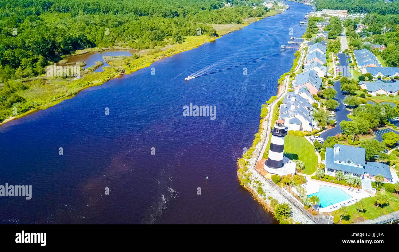 Intercoastal waterway aerial hi-res stock photography and images - Alamy