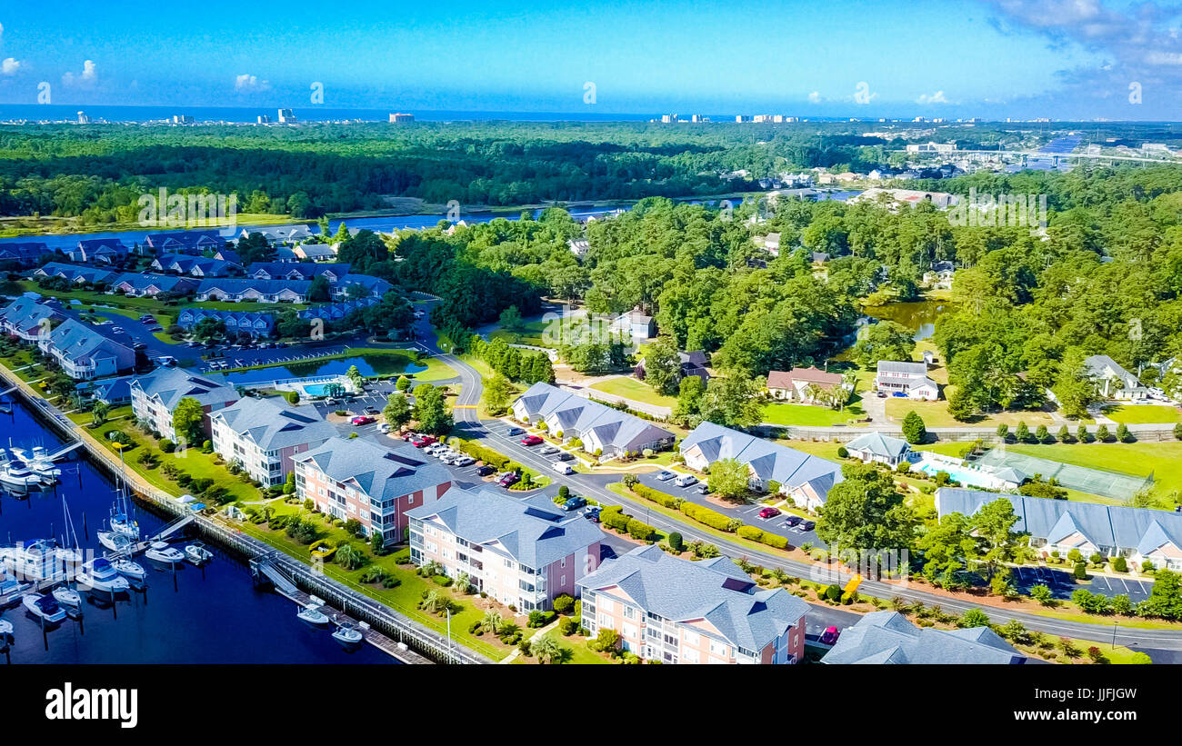 Aerial view of Myrtle Beach, South Carolina Stock Photo - Alamy