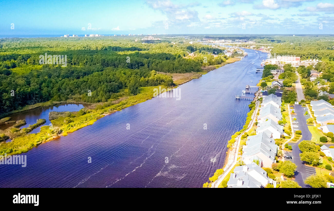 Intercoastal waterway aerial hi-res stock photography and images - Alamy