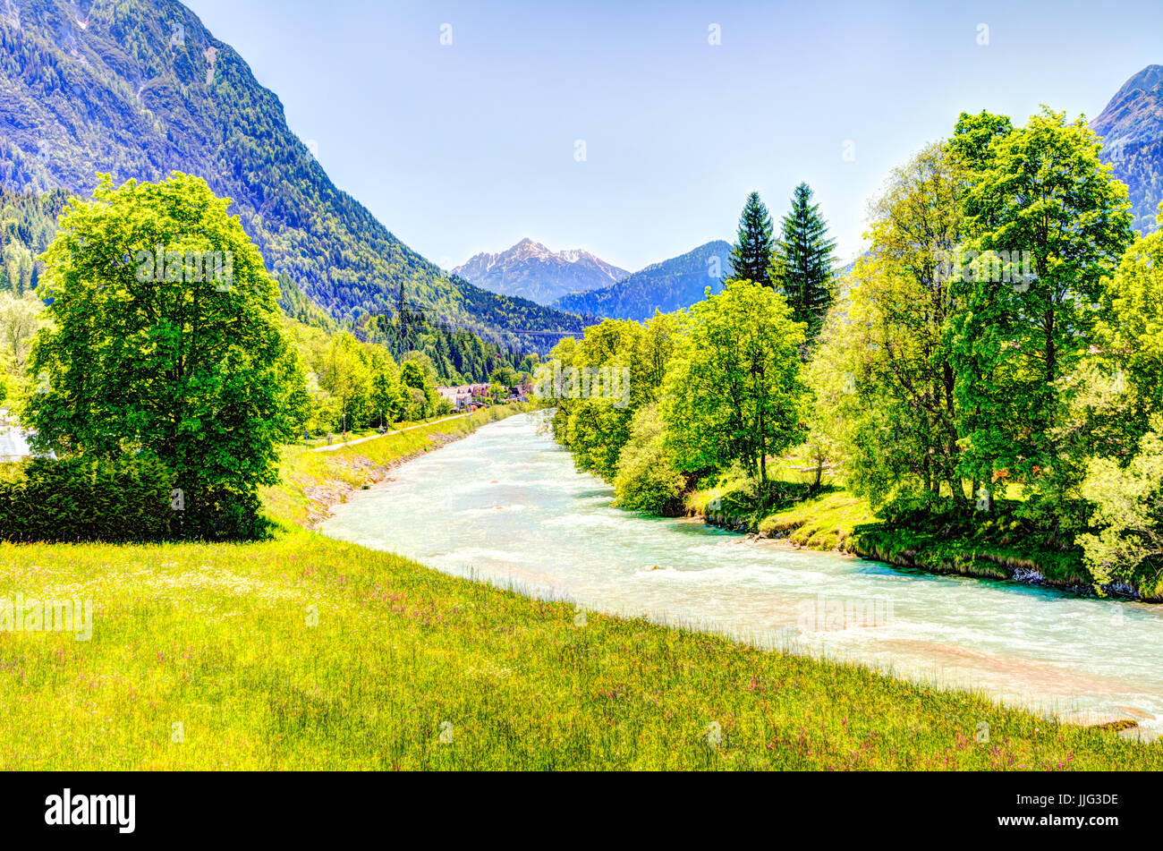 Isar river scenery hi-res stock photography and images - Alamy