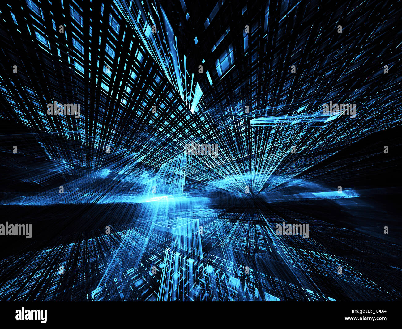 Abstract technology illustration, 3D illustration Stock Photo - Alamy