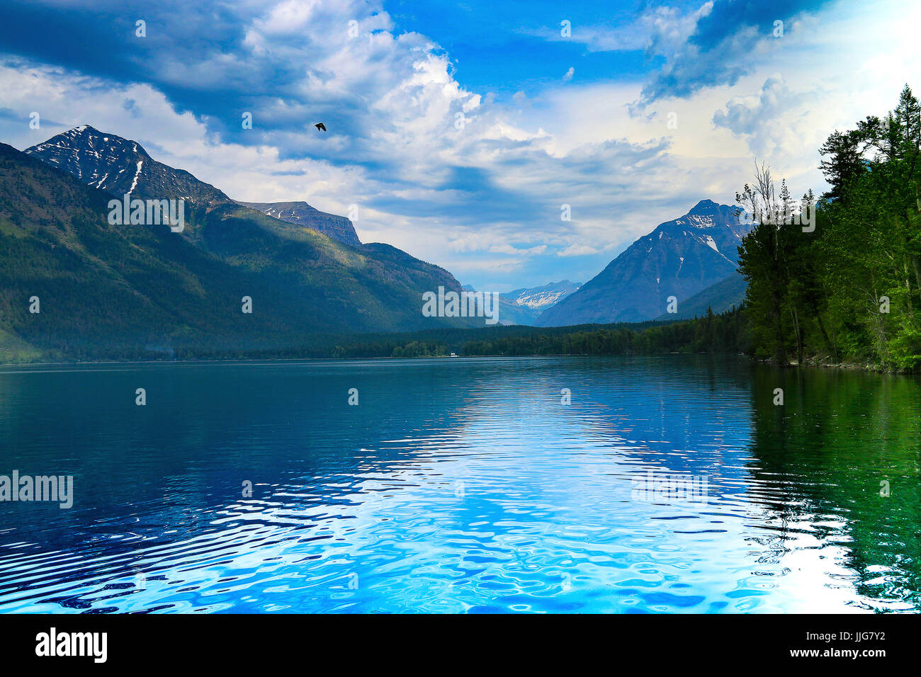 Lake Macdonald - Glacier NP Stock Photo - Alamy