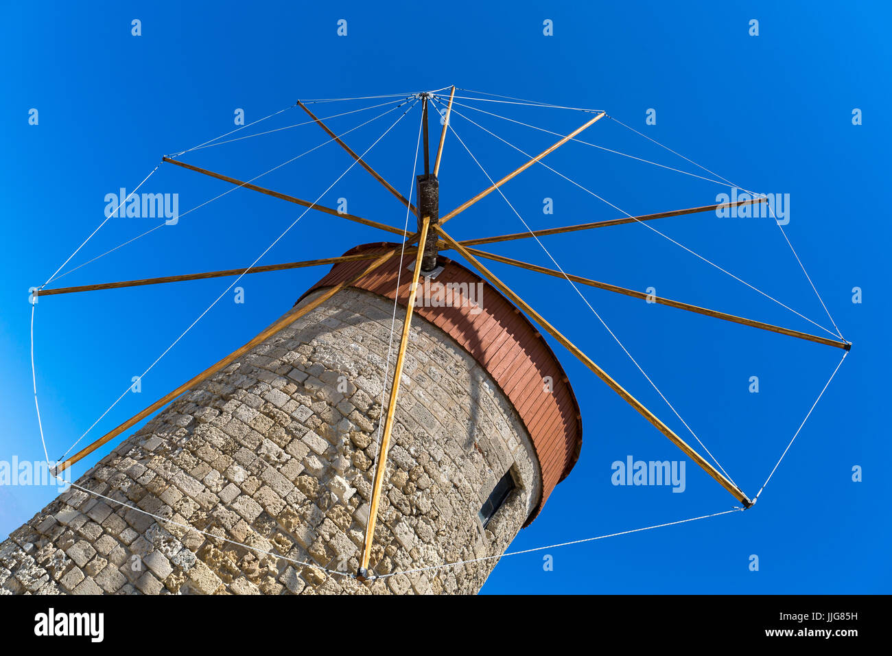 Windmill rhodes greece hi-res stock photography and images - Alamy