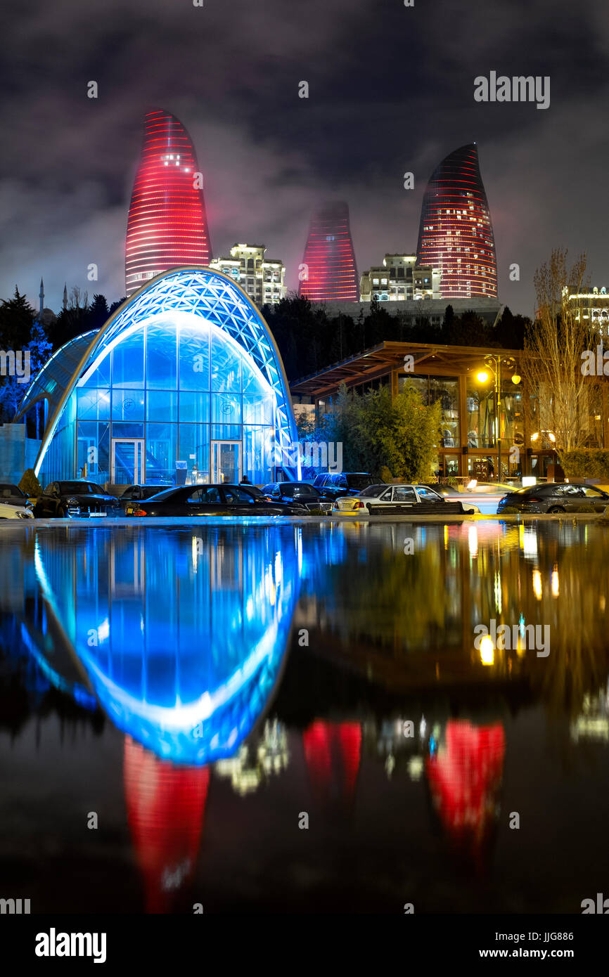 Lower funicular station, Baku, Azerbaijan Stock Photo - Alamy