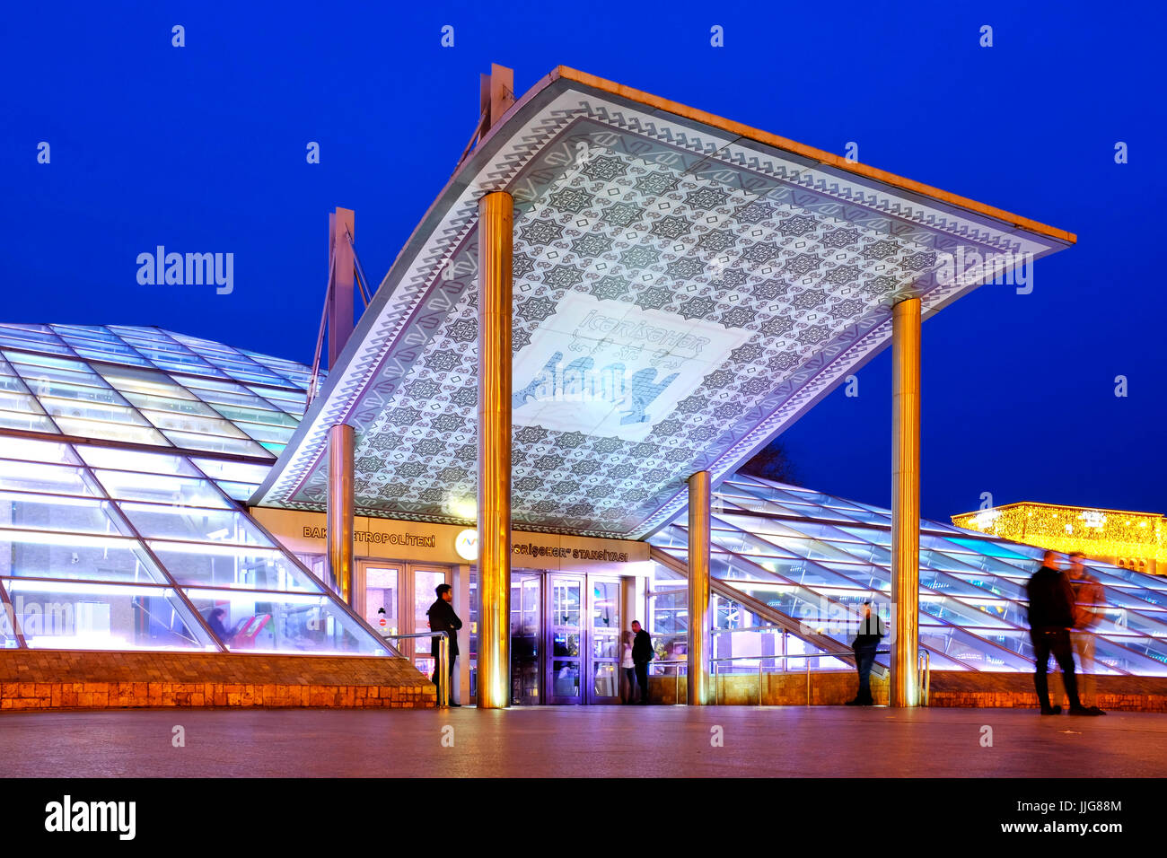 Icheri Sheher metro station, Baku Azerbaijan Stock Photo - Alamy