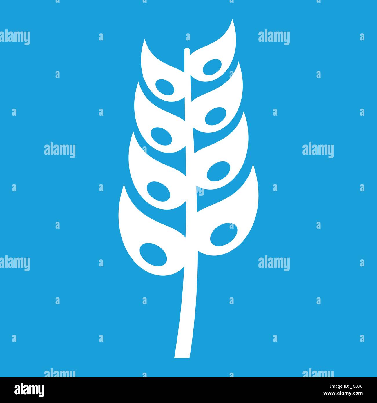 Ripe spica icon white Stock Vector Image & Art - Alamy