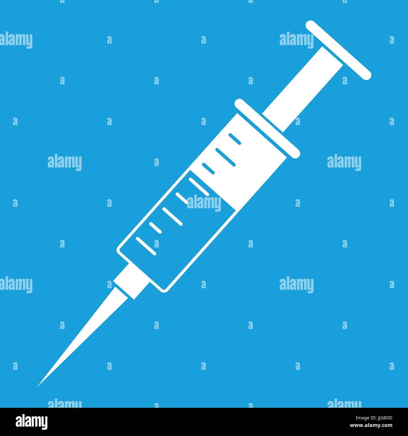 Syringe icon white Stock Vector Image & Art - Alamy