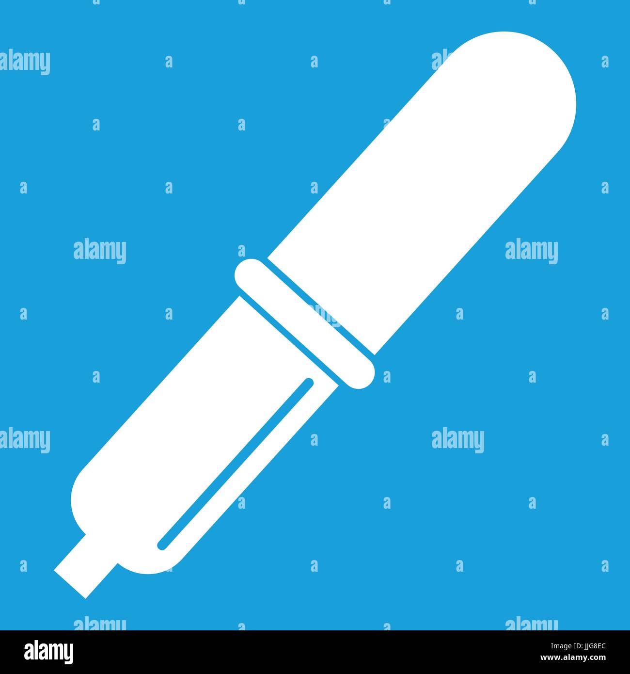 Pipette icon white Stock Vector Image & Art - Alamy