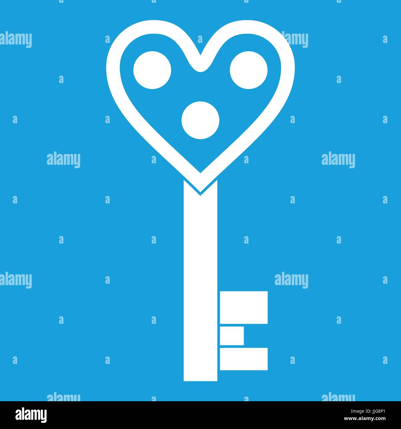 Love key icon white Stock Vector Image & Art - Alamy