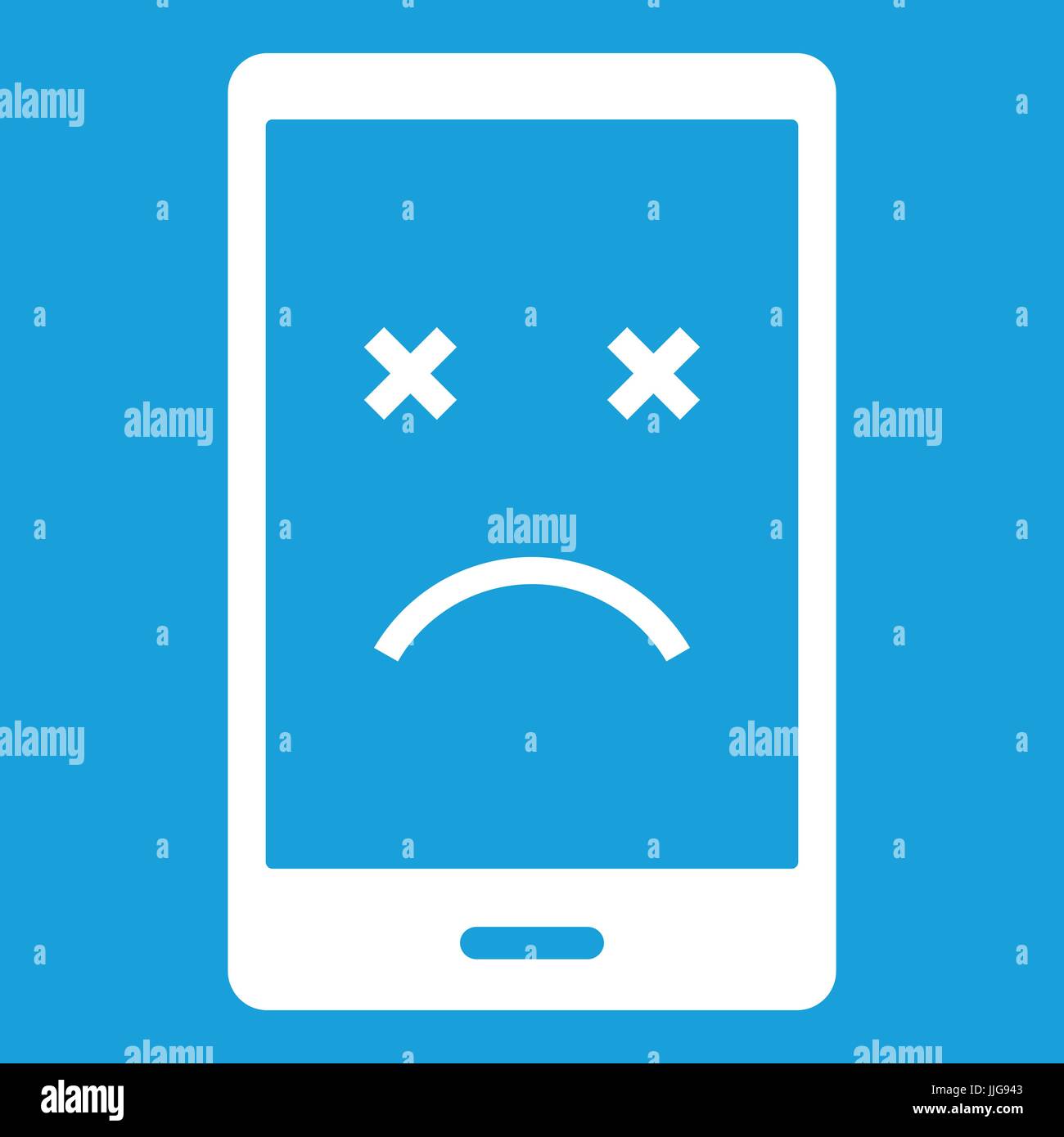 Dead phone icon white Stock Vector Image & Art - Alamy