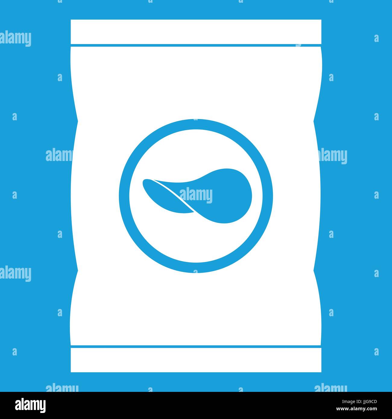 Chips plastic bag icon white Stock Vector Image & Art - Alamy