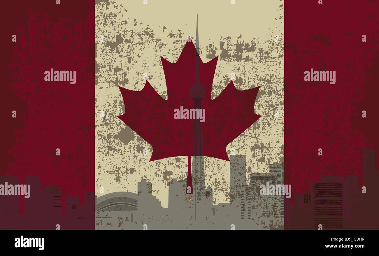 Toronto map outline hi-res stock photography and images - Alamy