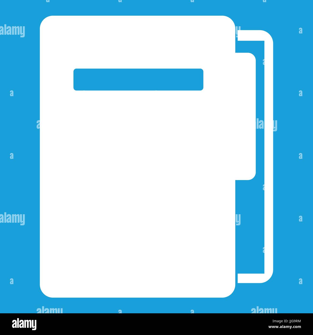 File folder icon white Stock Vector Image & Art - Alamy
