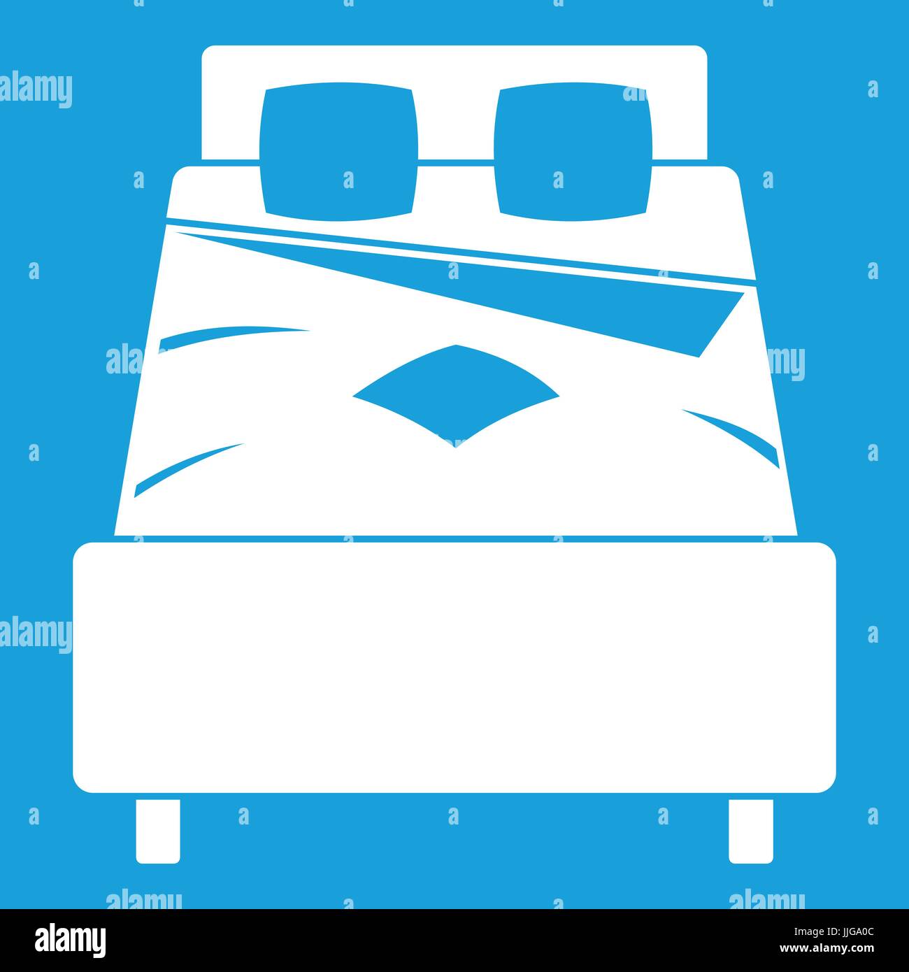 Bed icon white Stock Vector Image & Art - Alamy