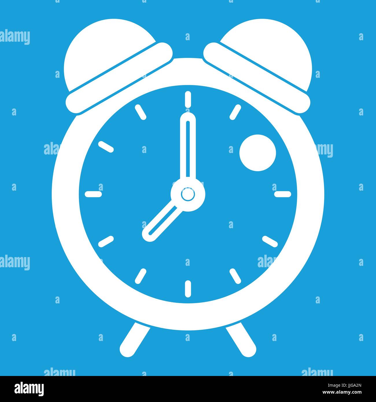 Alarm clock retro classic design icon white Stock Vector Image & Art ...