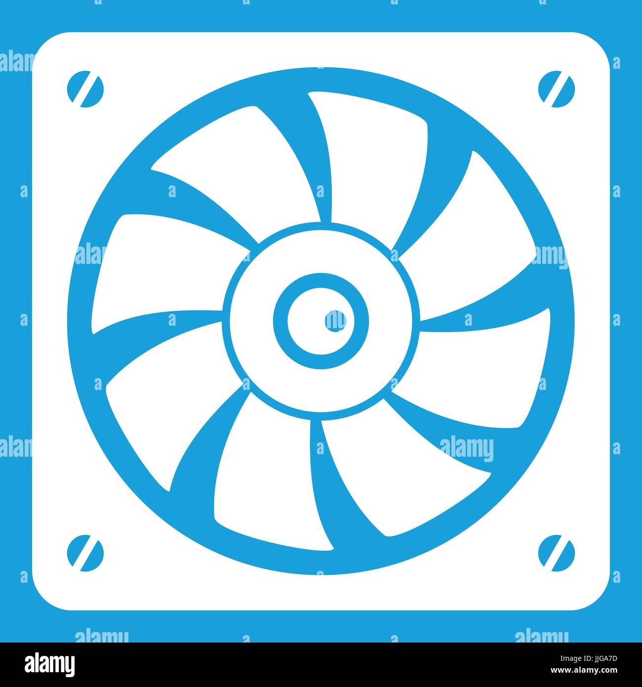 Computer fan icon white Stock Vector Image & Art - Alamy