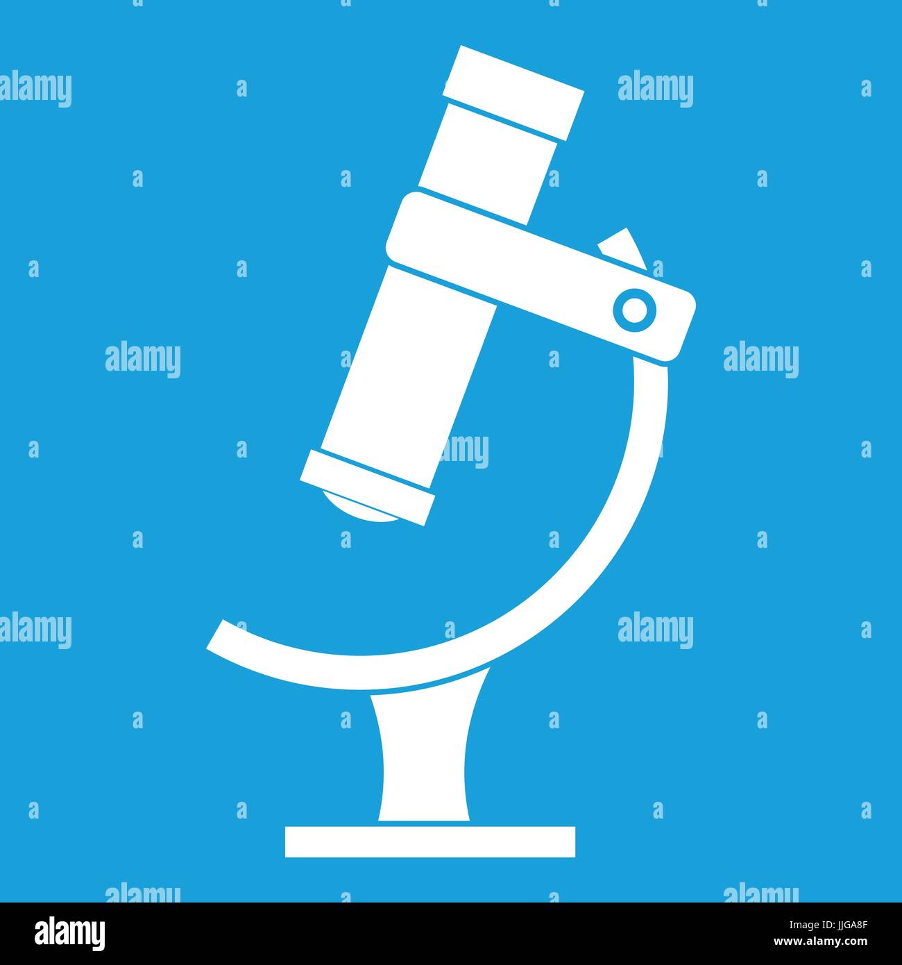 Microscope icon white Stock Vector Image & Art - Alamy