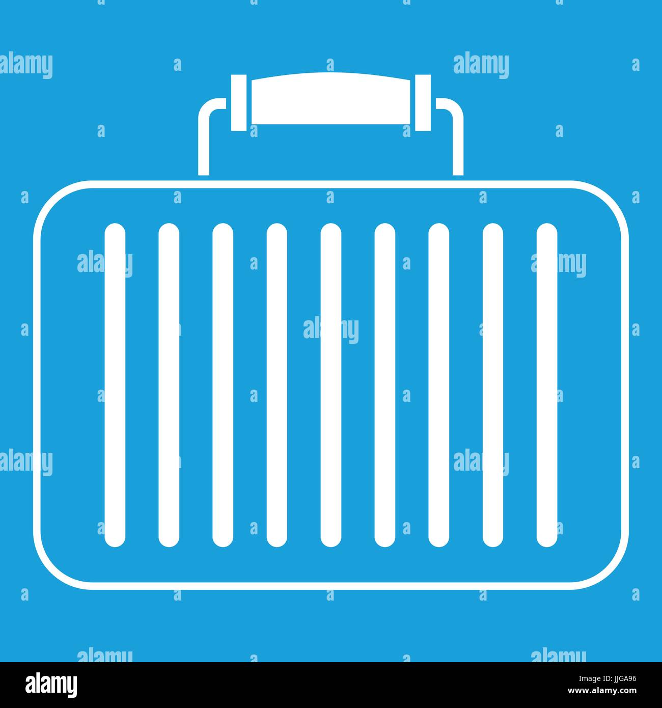 Briefcase icon white Stock Vector Image & Art - Alamy
