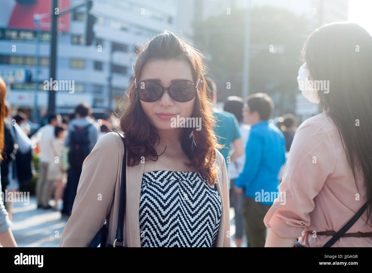 Tokyo, Japan - Portrait of young beautiful woman Stock Photo - Alamy