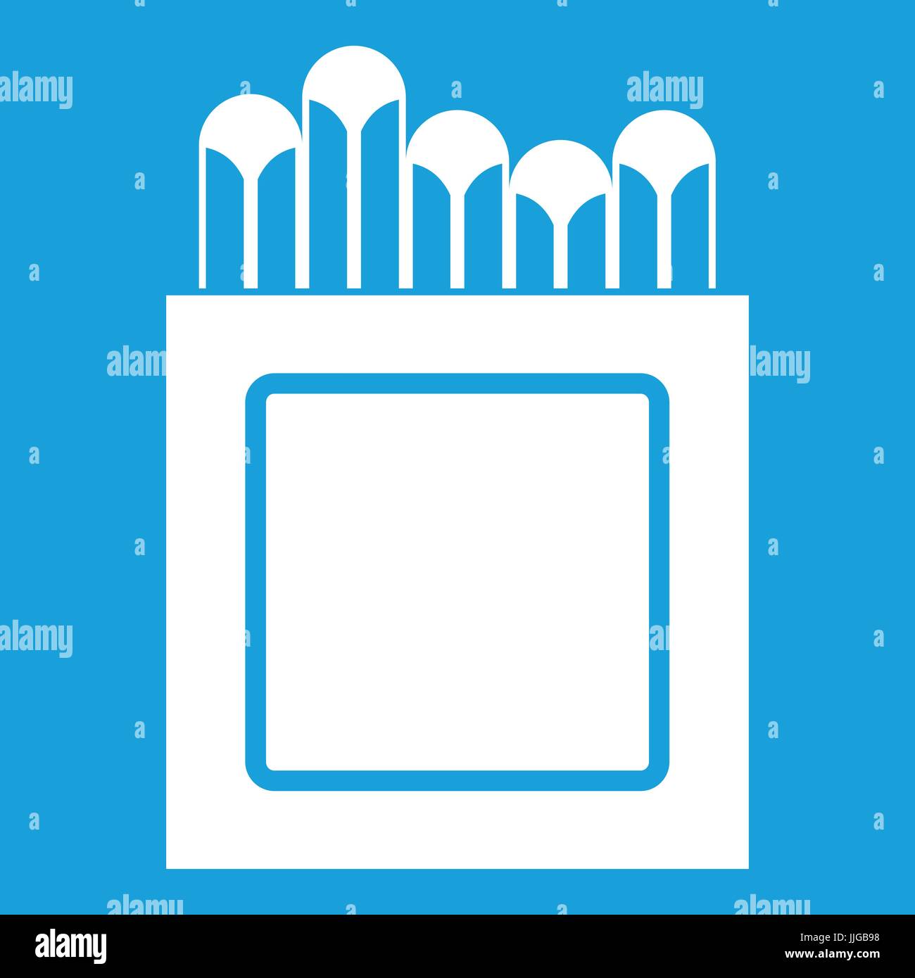 Crayons icon white Stock Vector Image & Art - Alamy