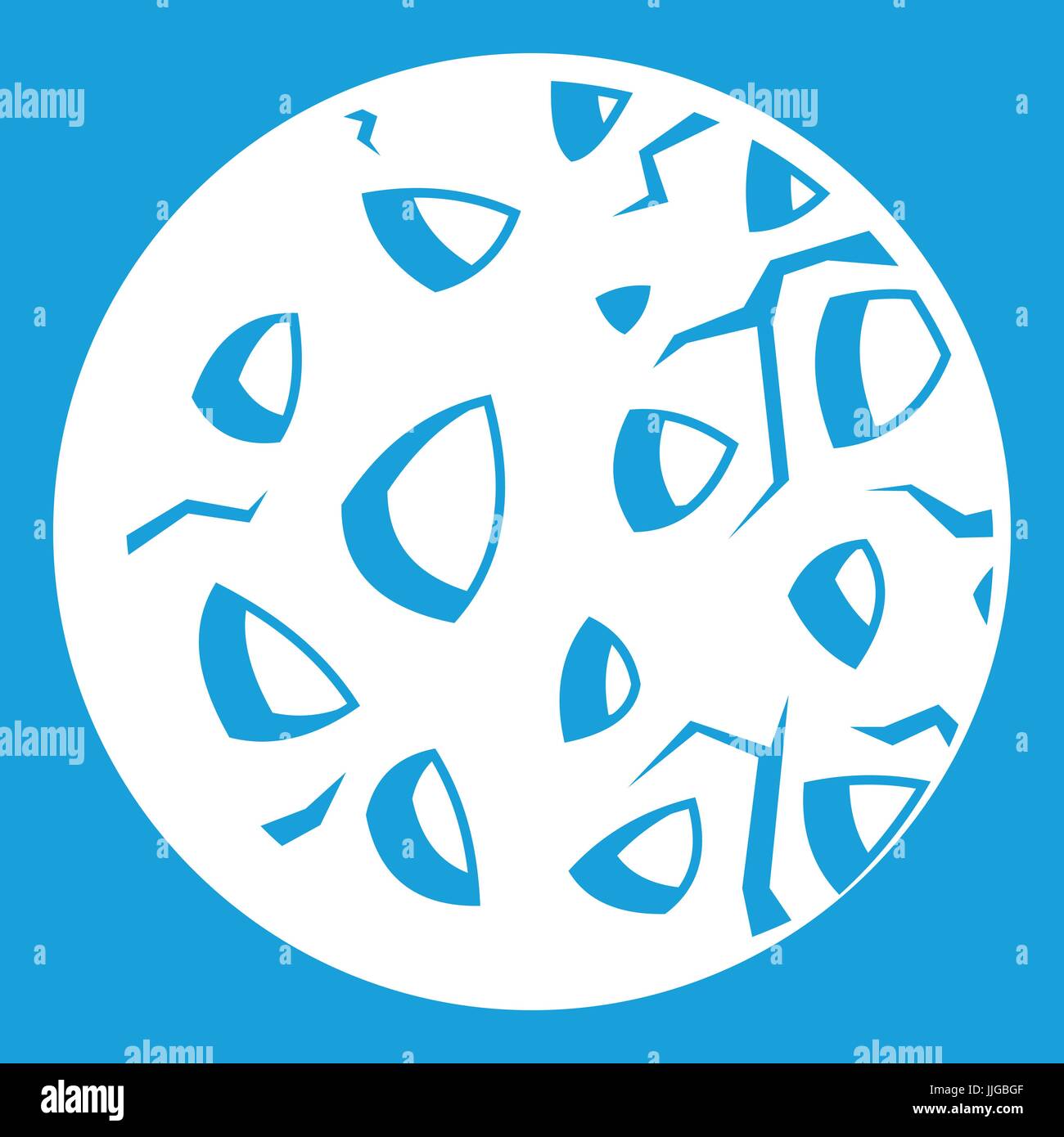 Rocky planet icon white Stock Vector Image & Art - Alamy