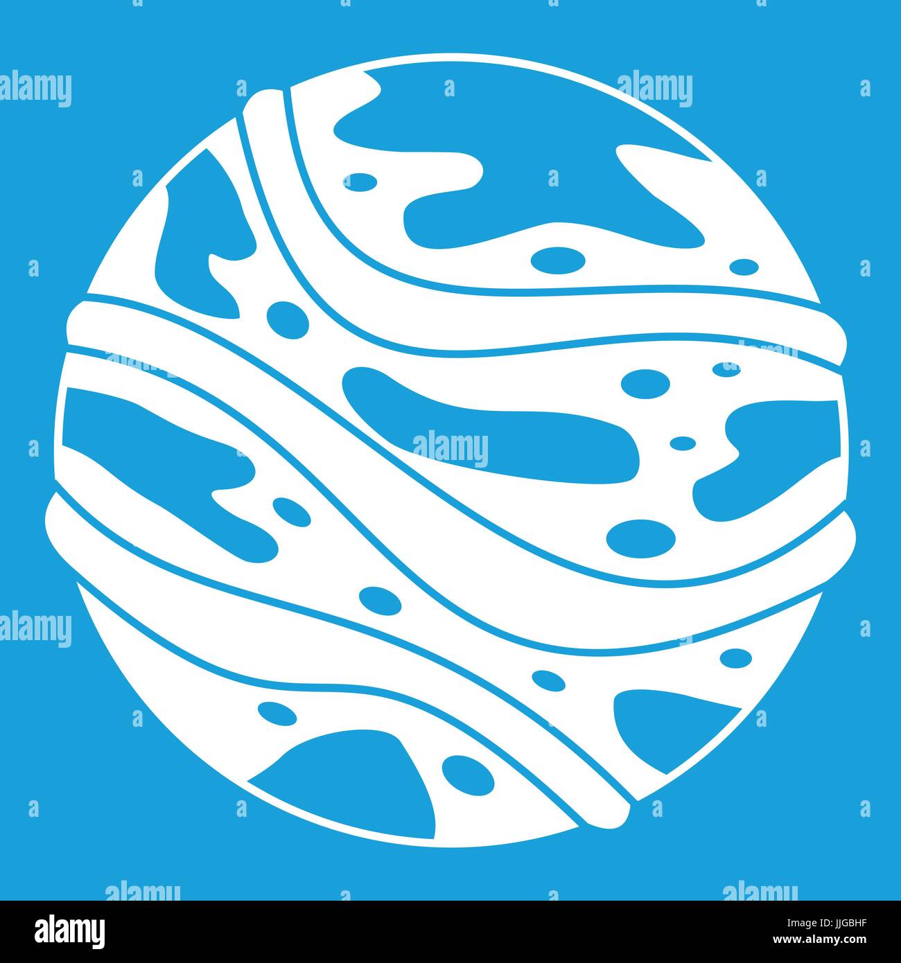 Round planet icon white Stock Vector Image & Art - Alamy