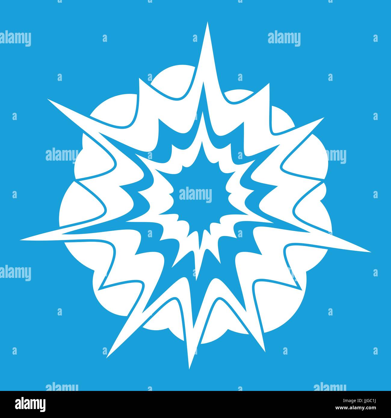 Fire explosion icon white Stock Vector Image & Art - Alamy