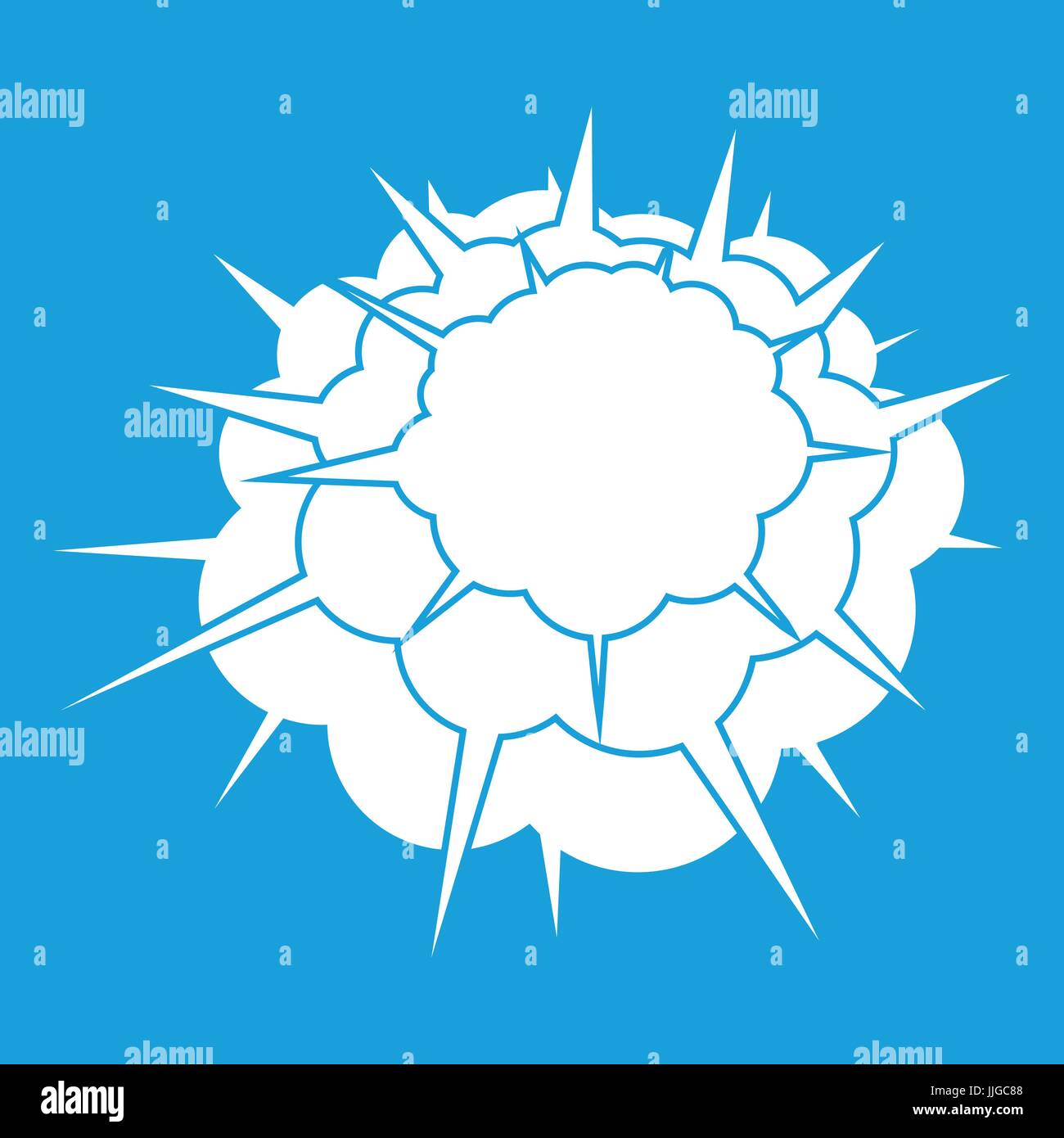 Atomic explosion icon white Stock Vector Image & Art - Alamy