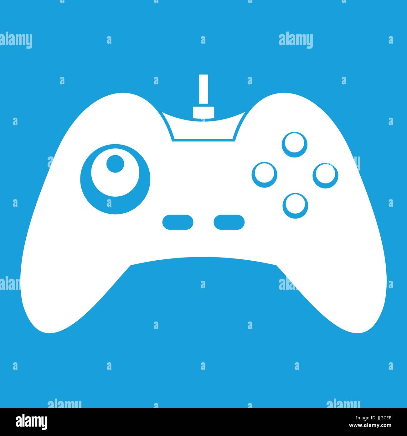 One joystick icon white Stock Vector Image & Art - Alamy