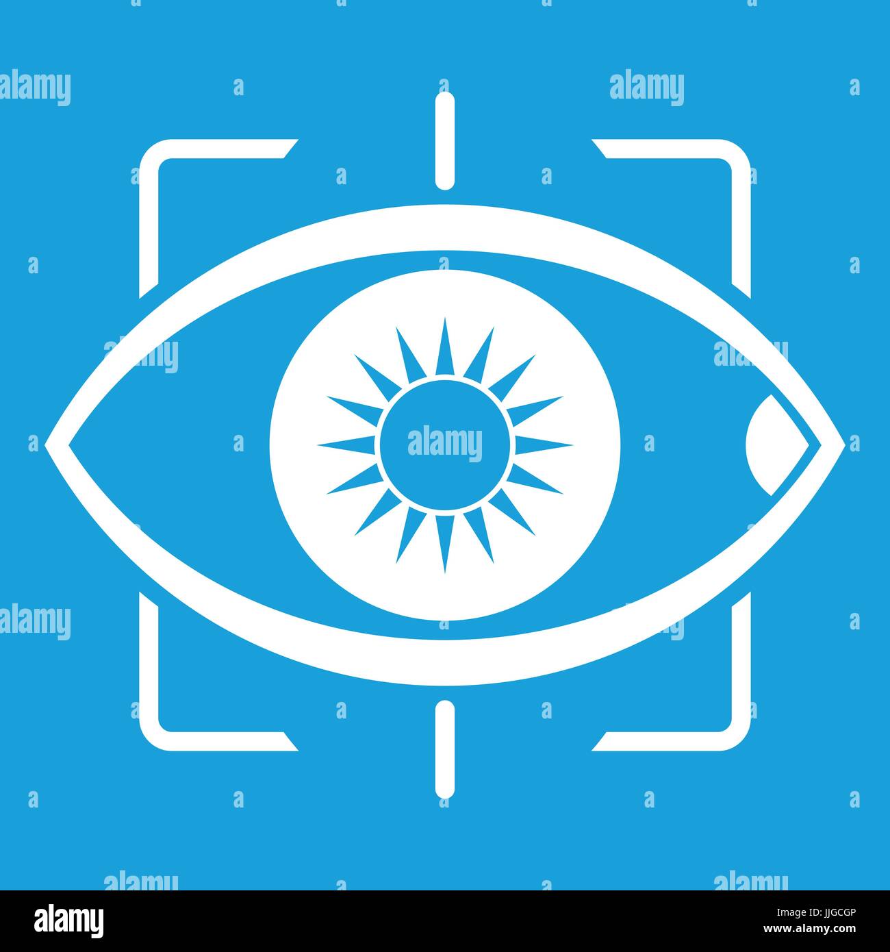 Eye icon white Stock Vector Image & Art - Alamy