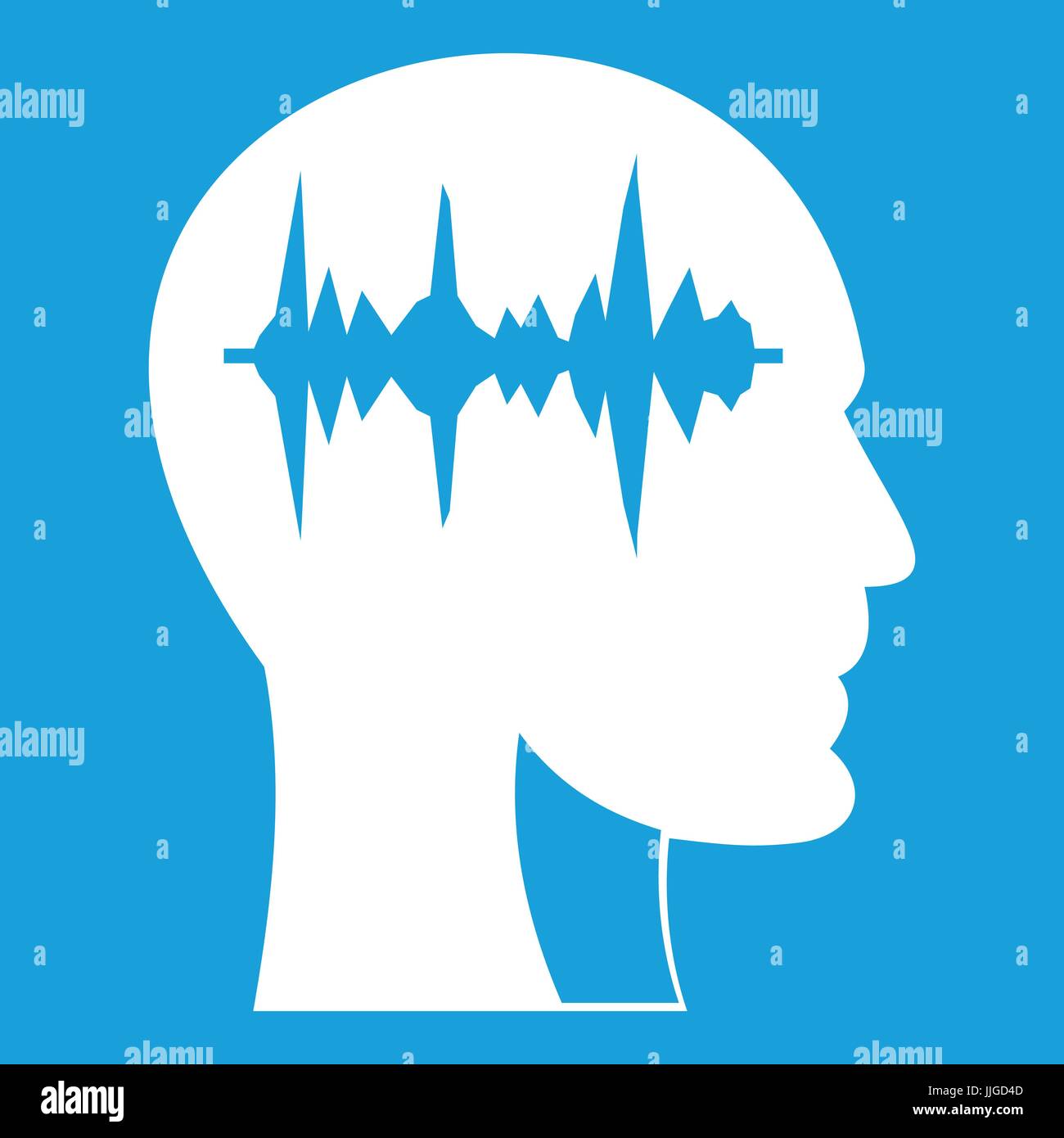 Sound wave icon white Stock Vector Image & Art - Alamy