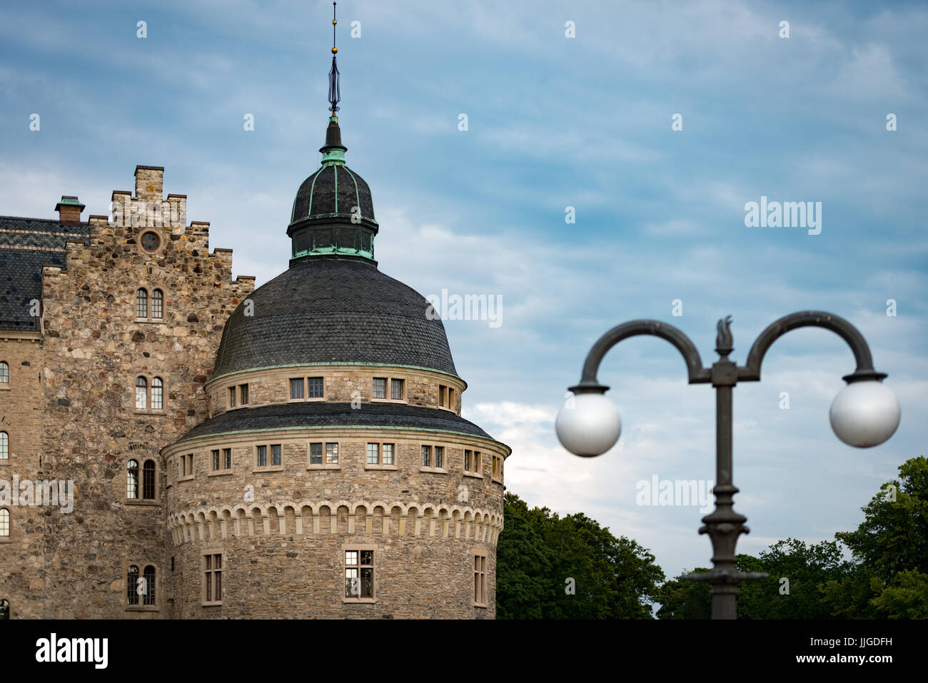 Old medieval castle in Orebro, Sweden, Scandinavia, Europe. Landmark in ...