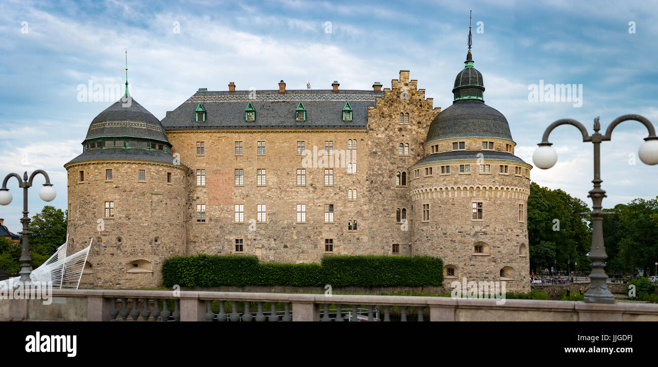 Old medieval castle in Orebro, Sweden, Scandinavia, Europe. Landmark in ...