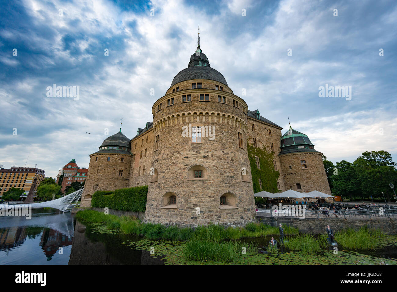 Old medieval castle in Orebro, Sweden, Scandinavia, Europe. Landmark in ...