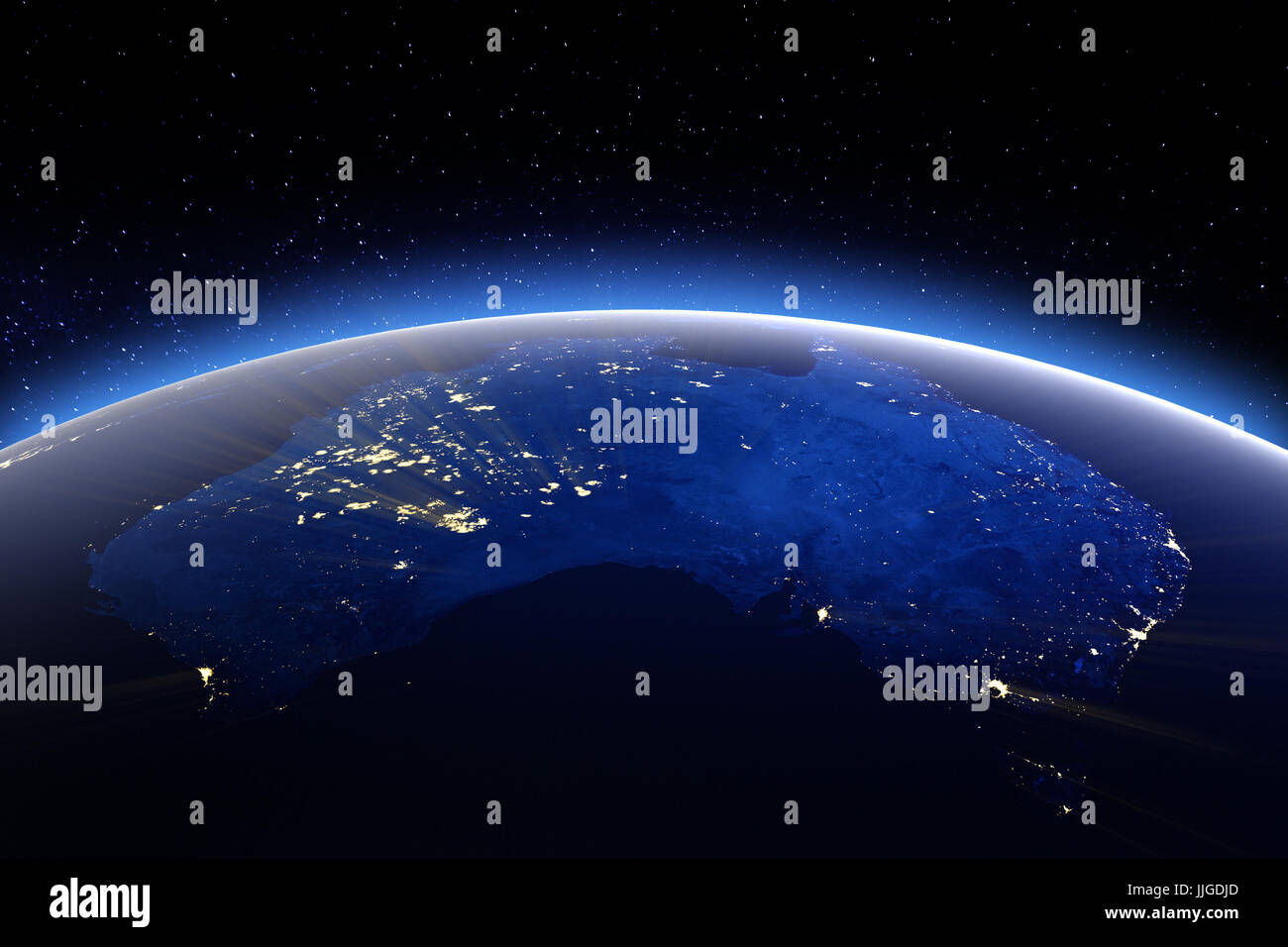 Australia. Elements of this image furnished by NASA Stock Photo - Alamy