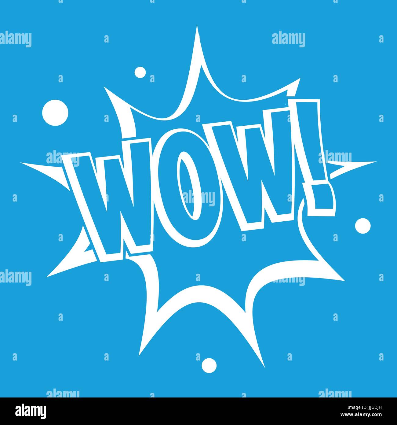WOW, explosion effect icon white Stock Vector Image & Art - Alamy