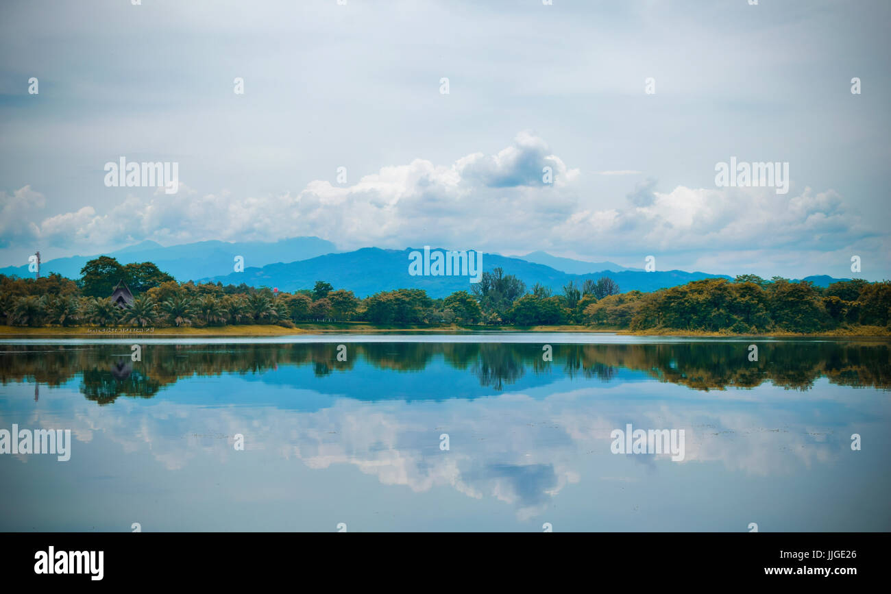The view of a mountain is visible from Mekarsari Bogor, Indonesia Stock ...