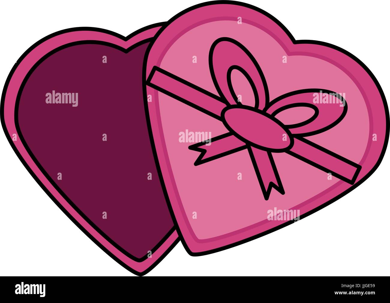 Romantic gift box icon vector illustration graphic design Stock Vector ...
