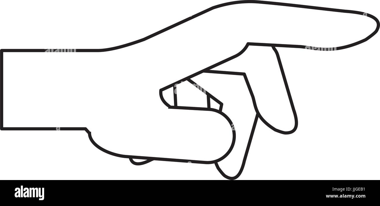 Human hand symbol Stock Vector Image & Art - Alamy