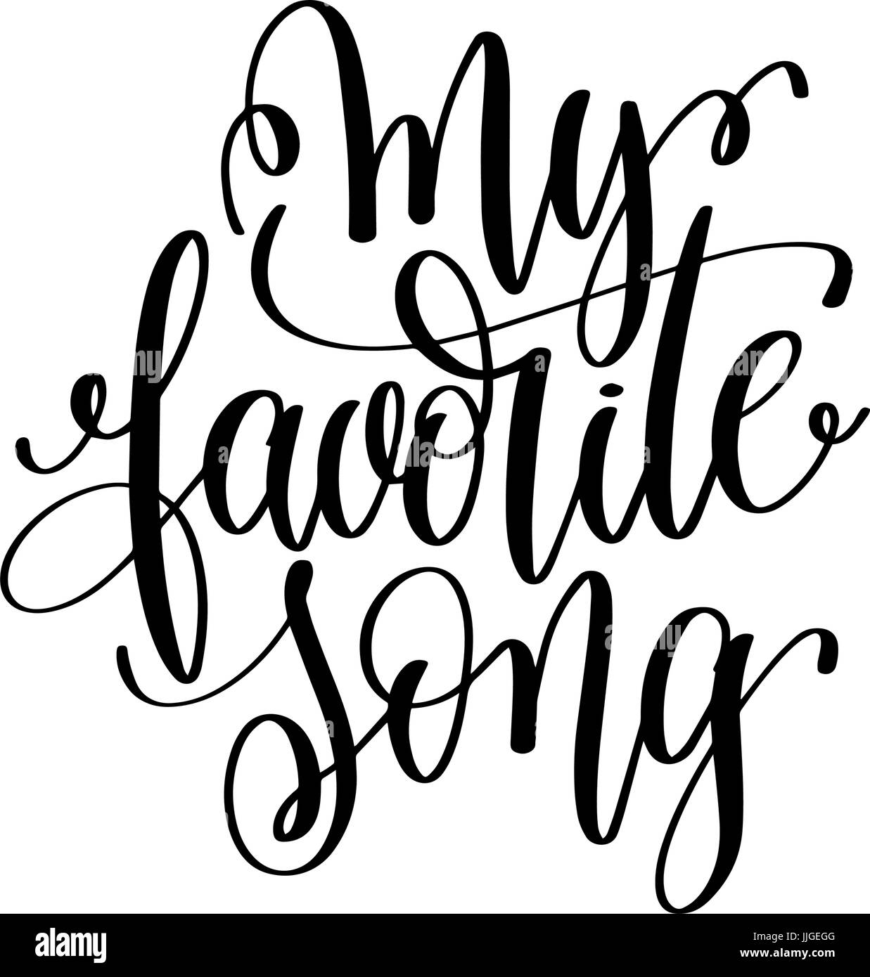 My favorite song Stock Vector Images - Alamy