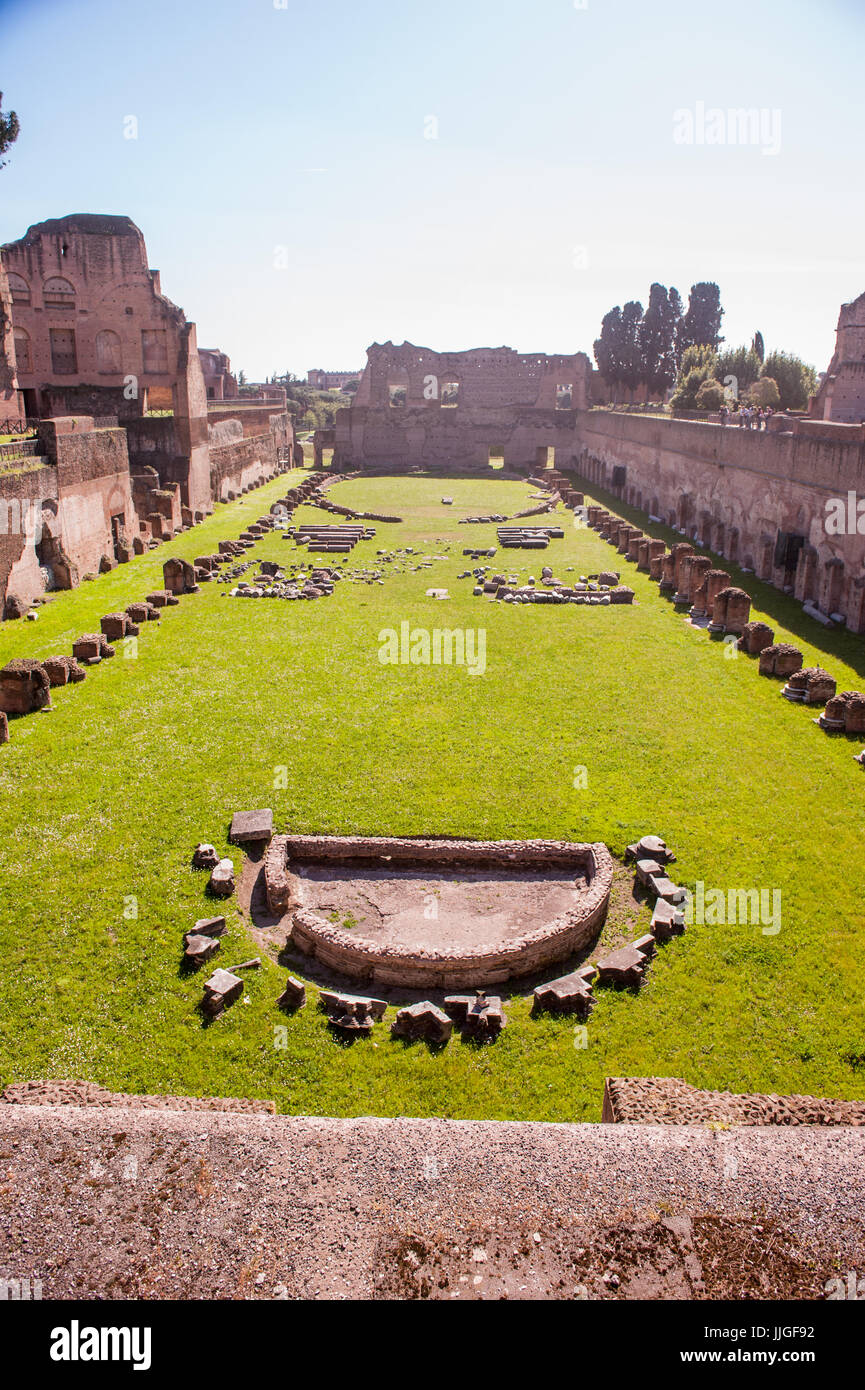 Domus Augustana, imperial palace built by the emperor Domitian (51-96 ...