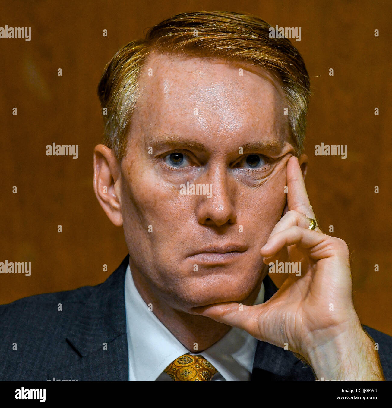 Senator James Lankford Republican from Oklahoma listens to witness ...