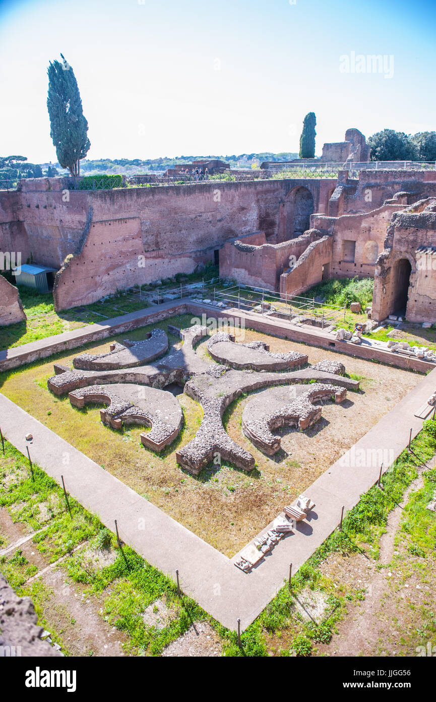 Domus Augustana, imperial palace built by the emperor Domitian (51-96 ...